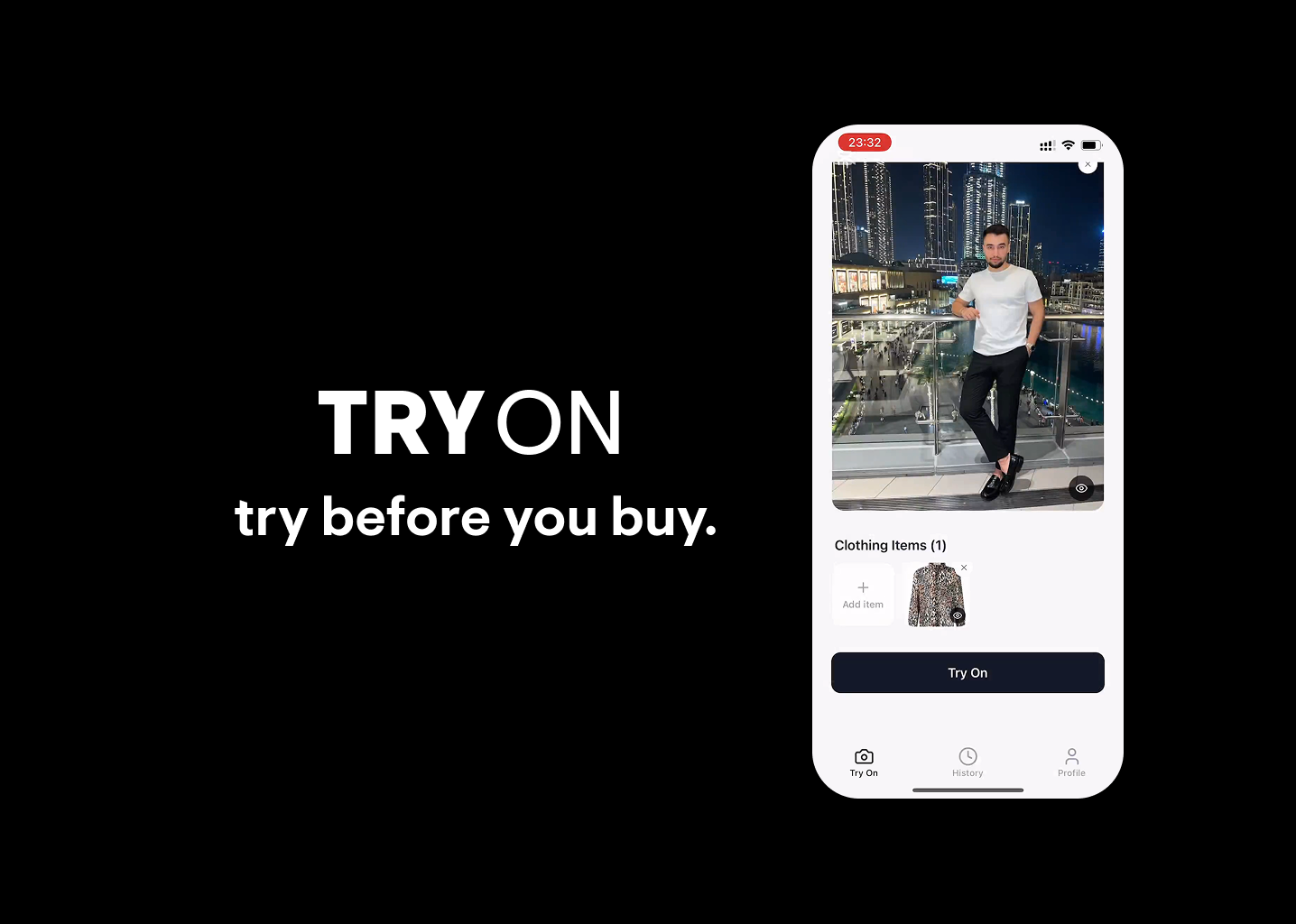 TRY ON: try before you buy.